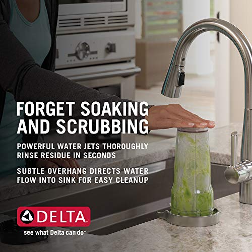Delta Faucet Glass Rinser for Kitchen Sinks, Kitchen Sink Accessories, Bar Glass Rinser, SpotShield Stainless GR150-SP