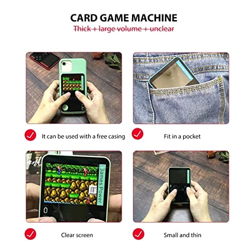 Built-in 500 Classic Games Handheld Retro Video Game Console for Gameboy Kids Gifts Christmas (Green)