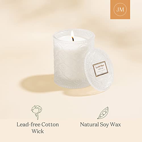 LA JOLIE MUSE Scented Candle Vanilla Cake, House Warming Gifts New Home, 8 oz 50 Hours Burn, Natural Soy Candle, Candles for Home Scented
