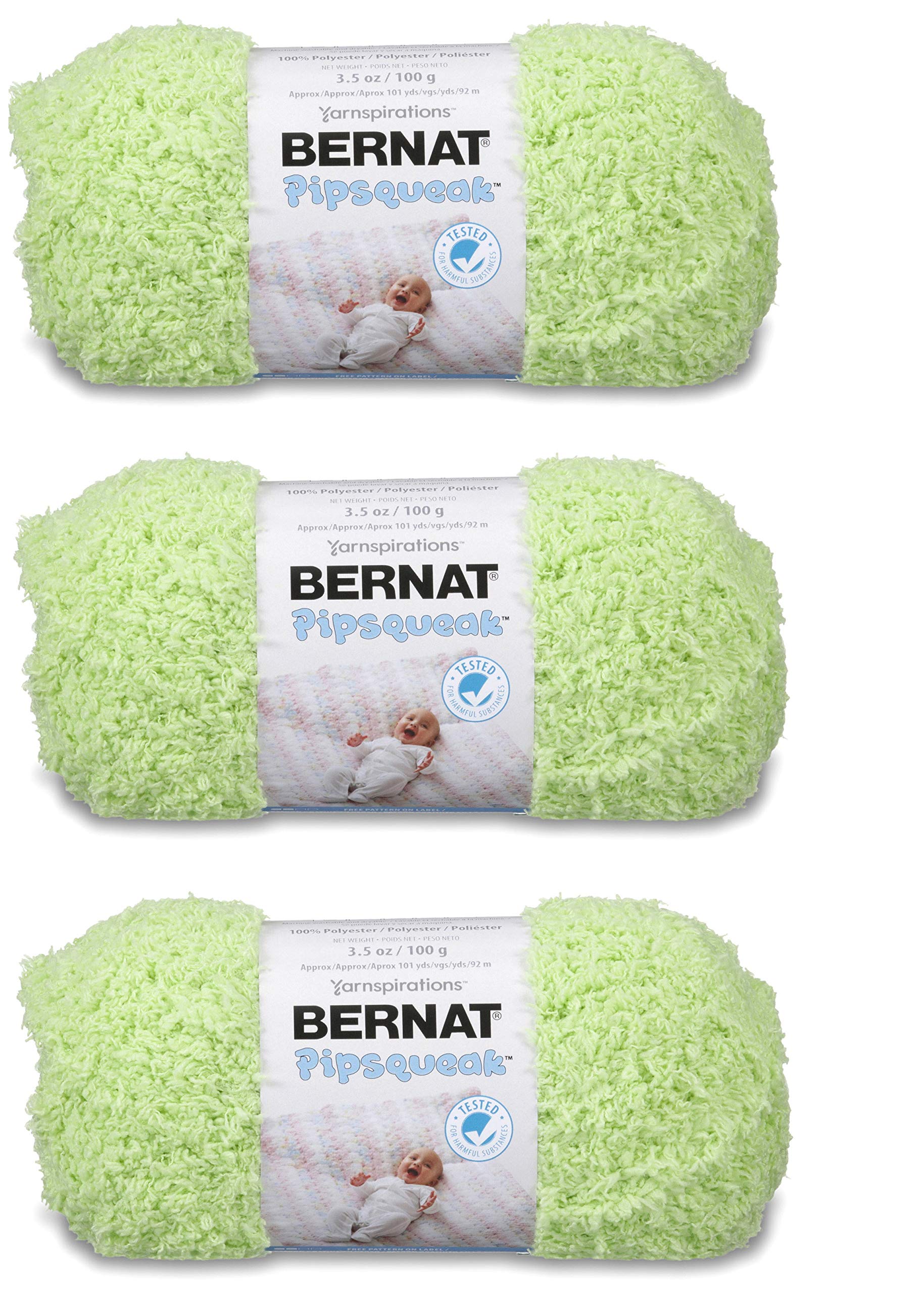Bernat Pipsqueak Yarn (3-Pack) Lime 162059-592223