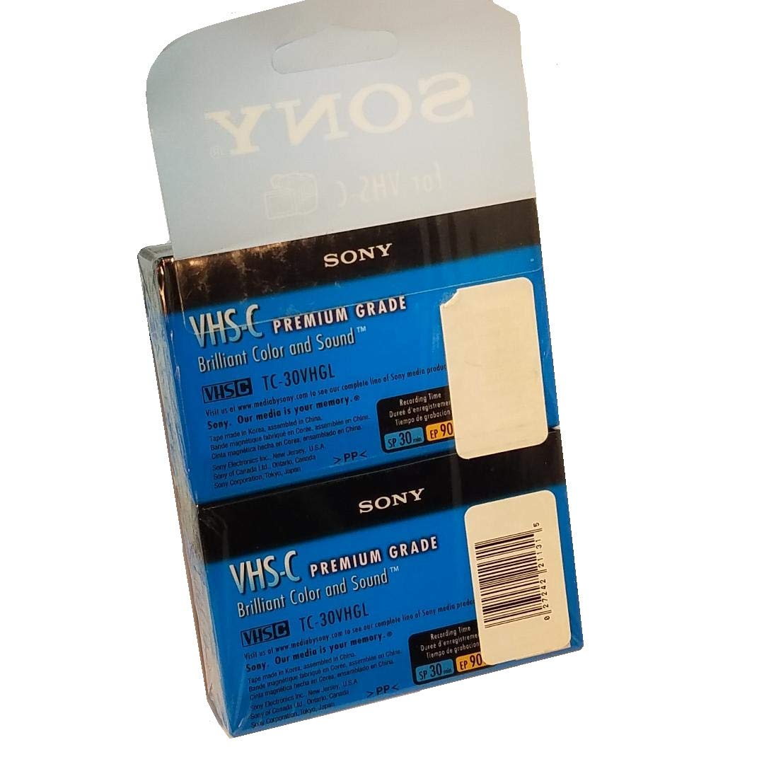 Sony VHS-C Premium 30-min. Videocassette, 2-Pack (TC30VH/2)