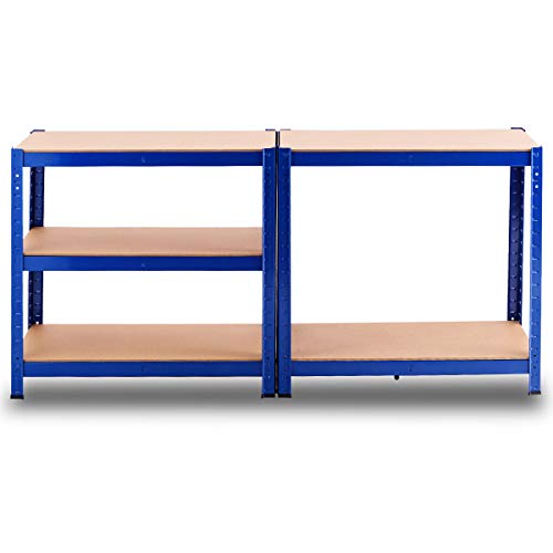 Tangkula Metal Storage Shelves, 60inches Heavy Duty Frame Organizer, 5-Tier Garage Shelf, Multi-Use Storage Shelving Unit, Storage Rack with Adjustable Shelves (30" L×12" W×60" H) (1)