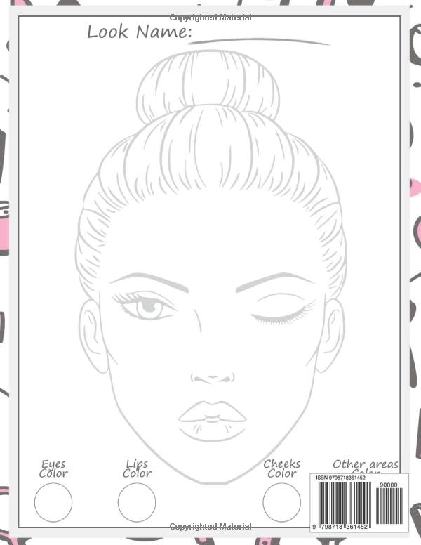 Makeup Practice Book for Kids (Extended Edition): Basic Face Charts to Practice Makeup for Kids and Teens | Gift for Makeup Artist Lover