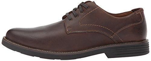 Dockers Mens Parkway Leather Dress Casual Oxford Shoe with Stain Defender, Dark Brown, 10.5 W