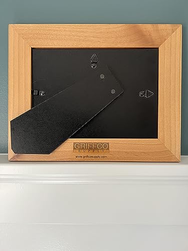 Griffco Supply Family Natural Wood Engaved Picture Frame (5x7 Horizontal)