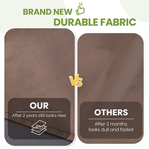 Grill Gazebo Replacement Canopy Top Roof, EasyLee 5x8 Canopy Top Cover, Double Tiered BBQ Gazebo Cover, Fits for Gazebo Models L-GG001PST and L-GZ238PST(Khaki)