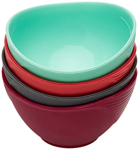 Trudeau Silicone Set Pinch Bowls, Set of 4, 4x2x3, Assorted
