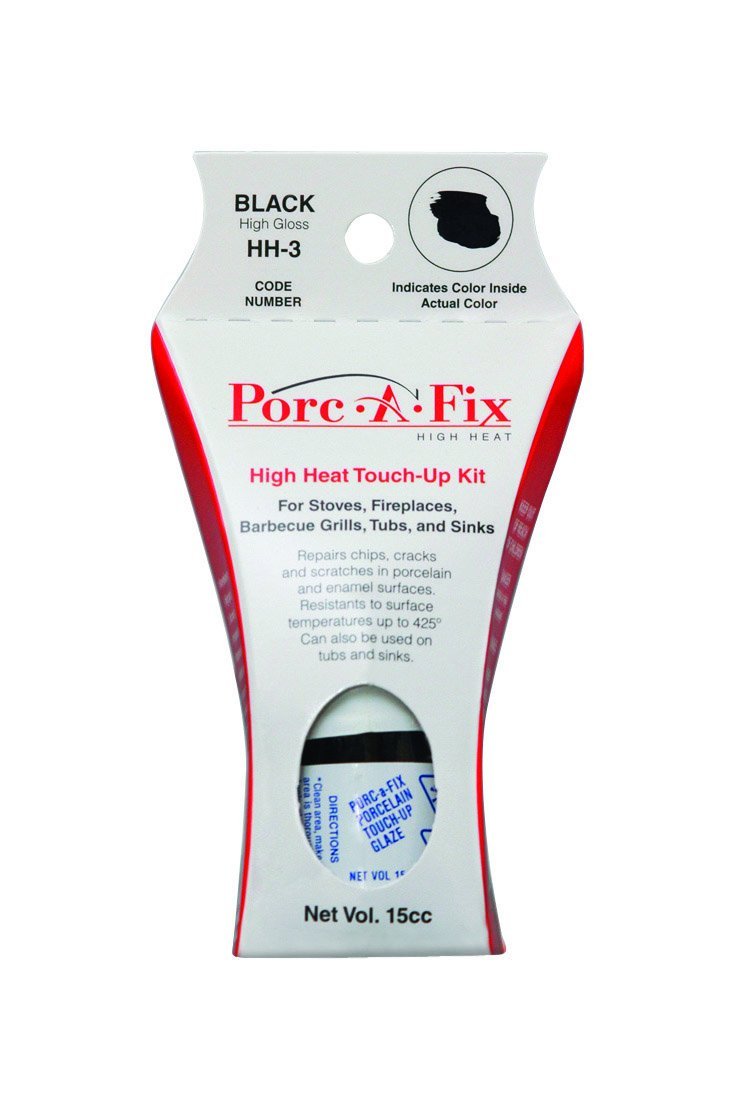 Fixture Fix HH-3 Porcafix High Heat Gloss Glaze, Black