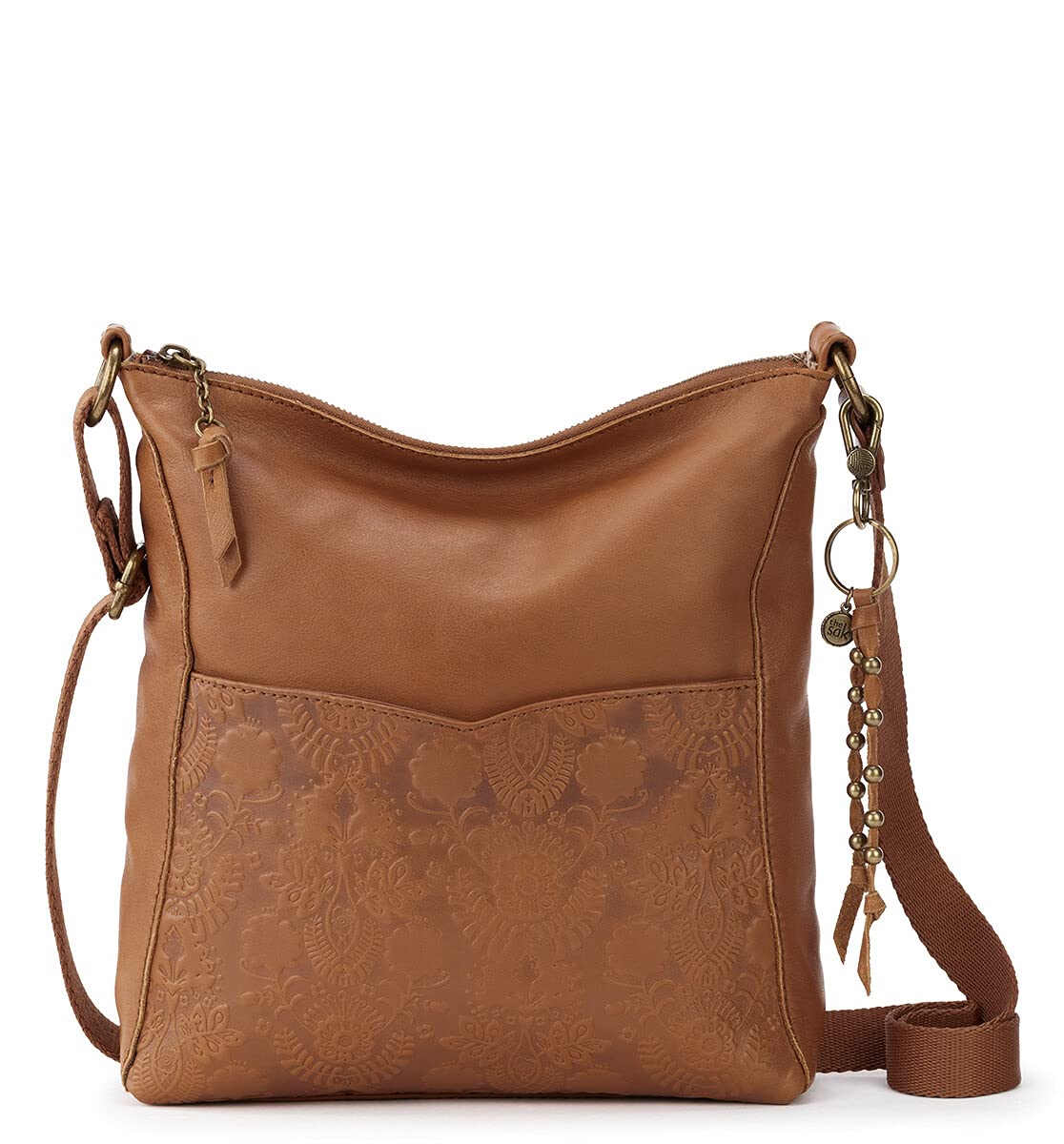 The Sak Lucia Crossbody Tobacco Floral Embossed One Size