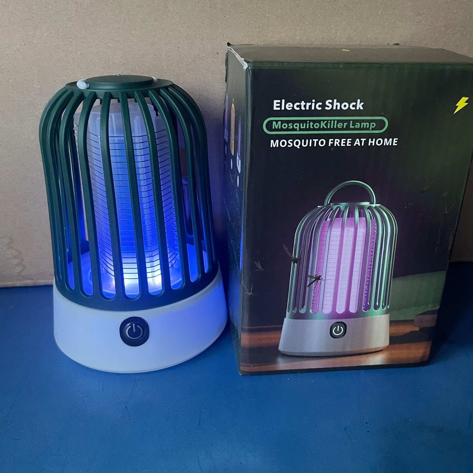Bug Zapper Outdoor Indoor, Electric Mosquito Zapper, Portable Rechargeable Bug Zapper, Fly Trap, Waterproof Insect Killer, Electric Fly Zapper for Home, Patio, Camping, Kitchen