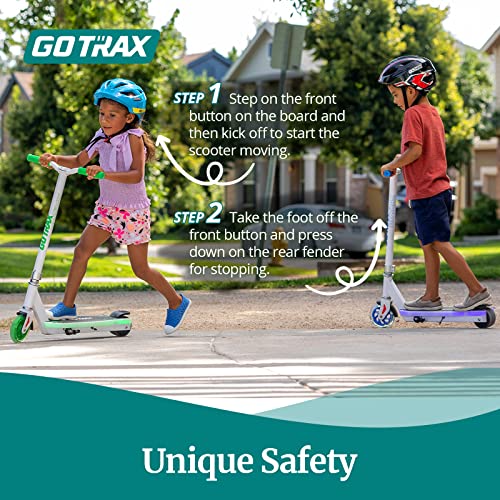 Gotrax Scout Electric Scooter for Kids Ages 4-7, Max 3 Miles Range and 6Mph Speed, 5" Flash Front Wheel and Unique Pedal Light, UL2272 Certified Aprroved Electric Kick Scooter for Boys Girls Pink