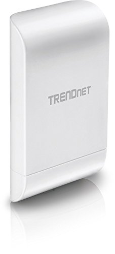 TRENDnet 10dBi Wireless N300 Outdoor PoE Pre-configured Point-to-Point Bridge Bundle Kit, TEW-740APBO2K, 2 x Pre-configured Wireless N Access Points, IPX6 Rated Housing, Built-in 10 dBi Antennas white