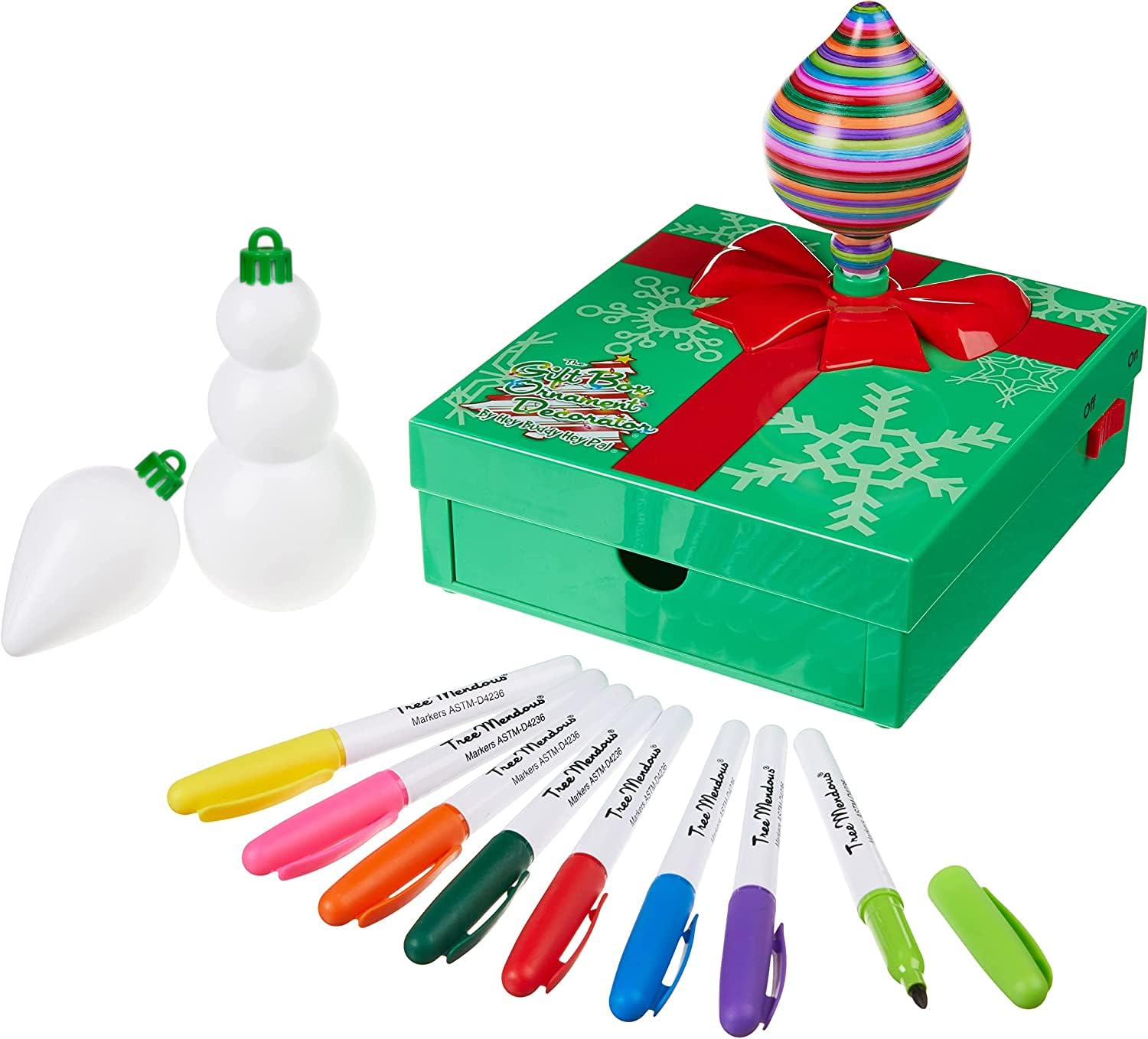 The Treemendous Ornament Decorator - Gift Box Ornament Decorating Kit - Ages 3 and Up