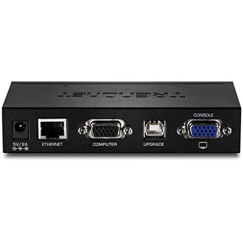 TRENDnet KVM Extension Kit, Extend Keyboard/Video/Mouse Controls, up to 100 Meters (328 ft.), Hot-Keys, Transmitter, Receiver, PS/2, VGA, TK-EX4