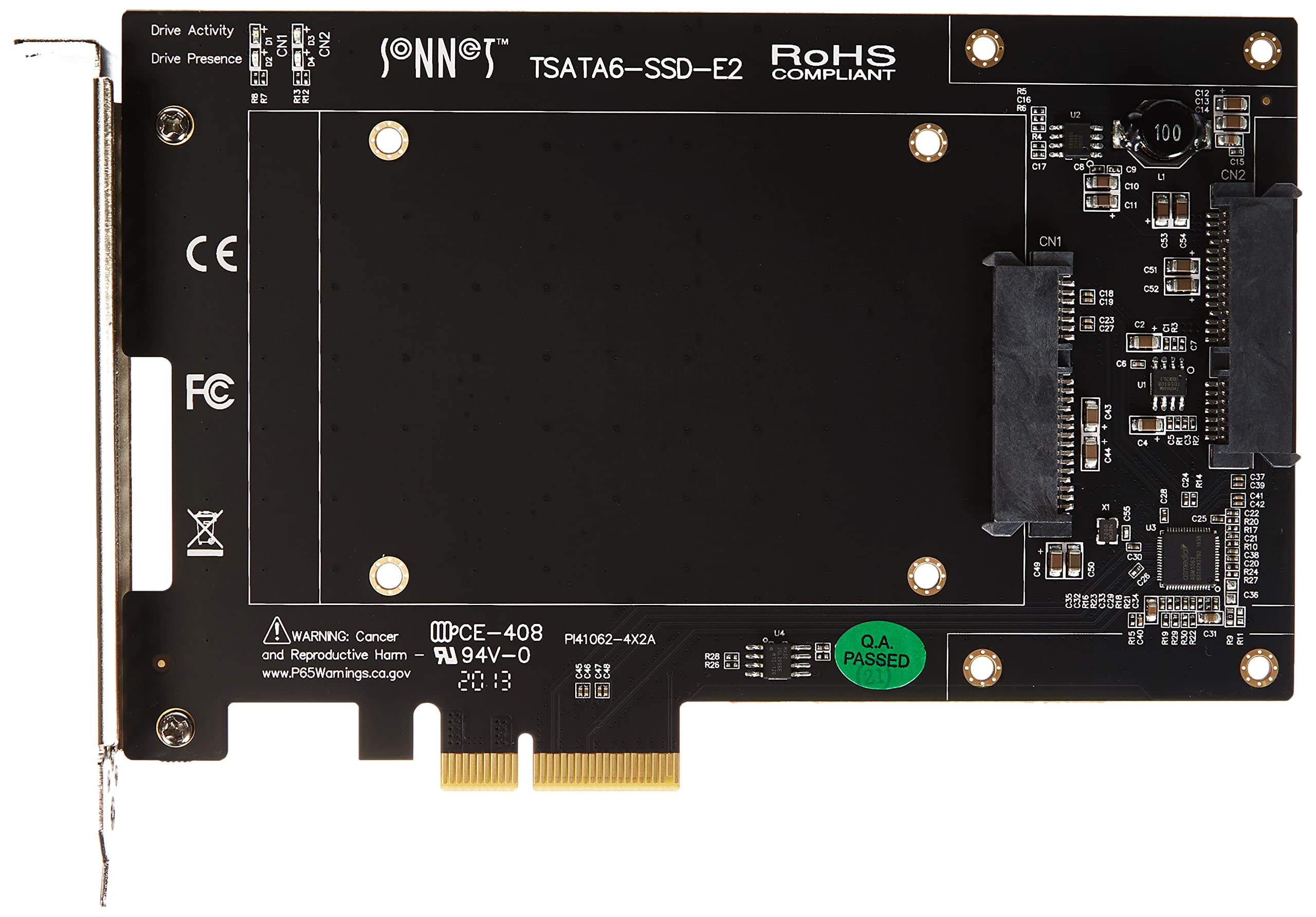 SoNNeT Tempo SSD 6Gb/s SATA PCIe 2.5" SSD Host Adapter