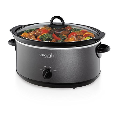 Crock-Pot 7 Quart Slower Cooker, Food Warmer, Charcoal (SCV700-KC)