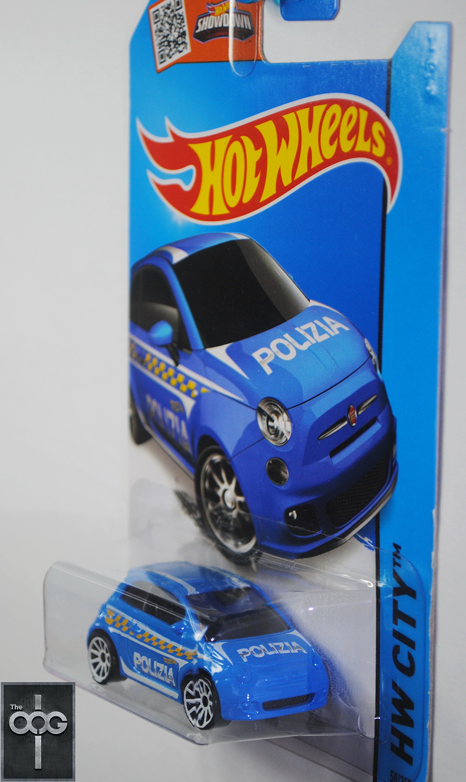 Hot Wheels 2015 HW City Fiat 500 50/250, Blue