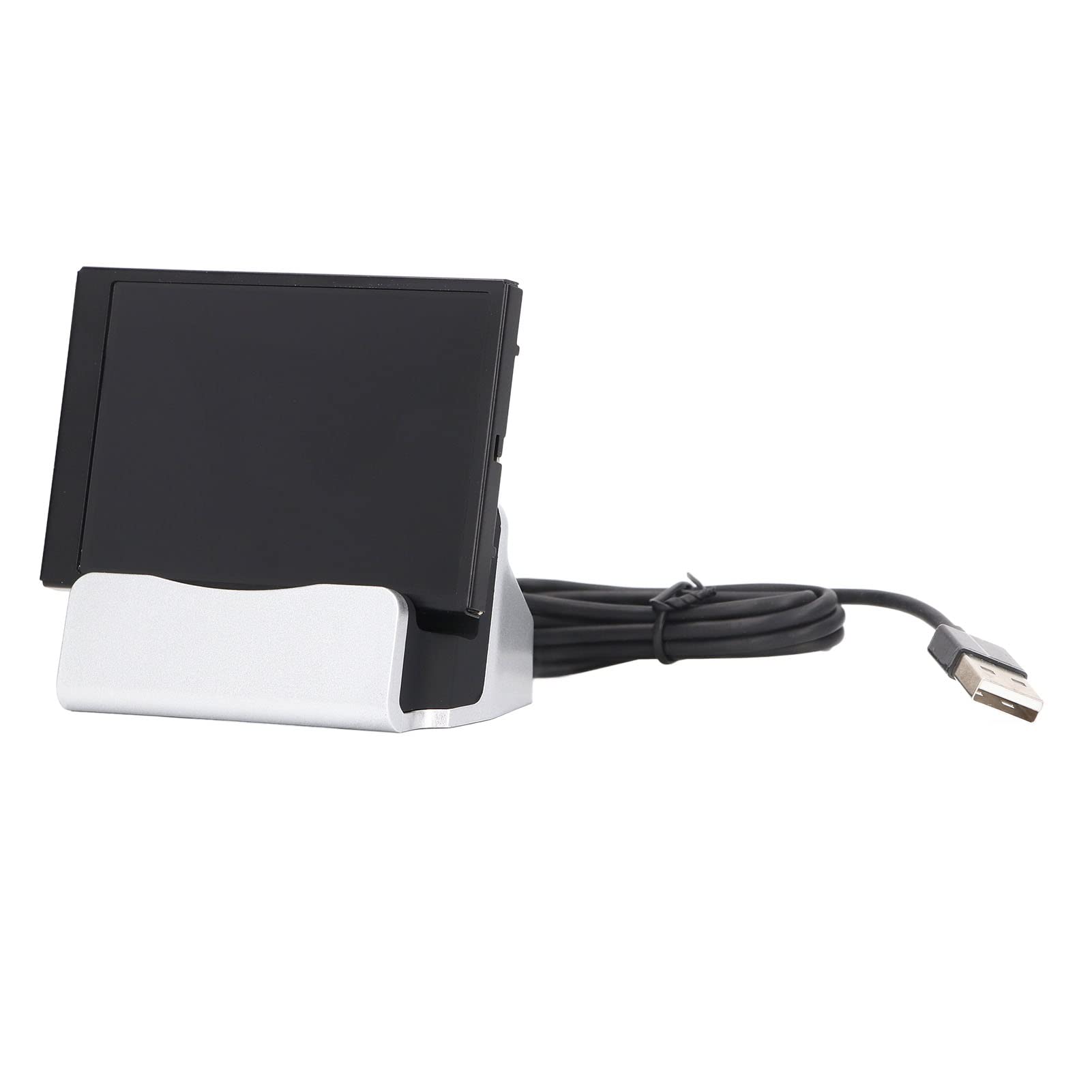 CUEI Portable Monitor for Laptop, 3.5in 360°Rotation Stepless Brightness Adjustment Auto Screen Off Laptop Screen Extender