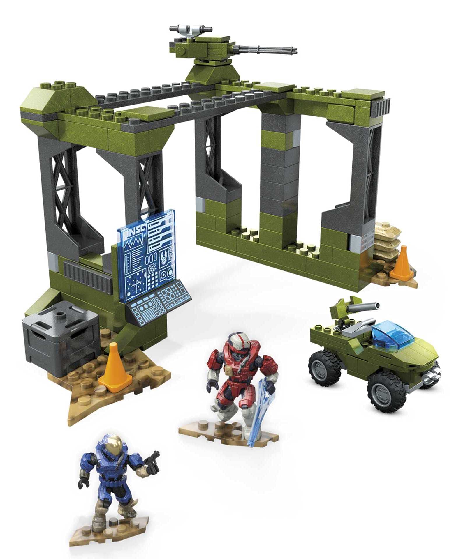 Mega Construx Halo Building Box Halo Infinite Construction Set with Spartan Gungnir Character Figure, Building Toys for Kids