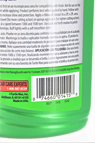 Turtle Wax T415 18 Oz Premium Rubbing Compound