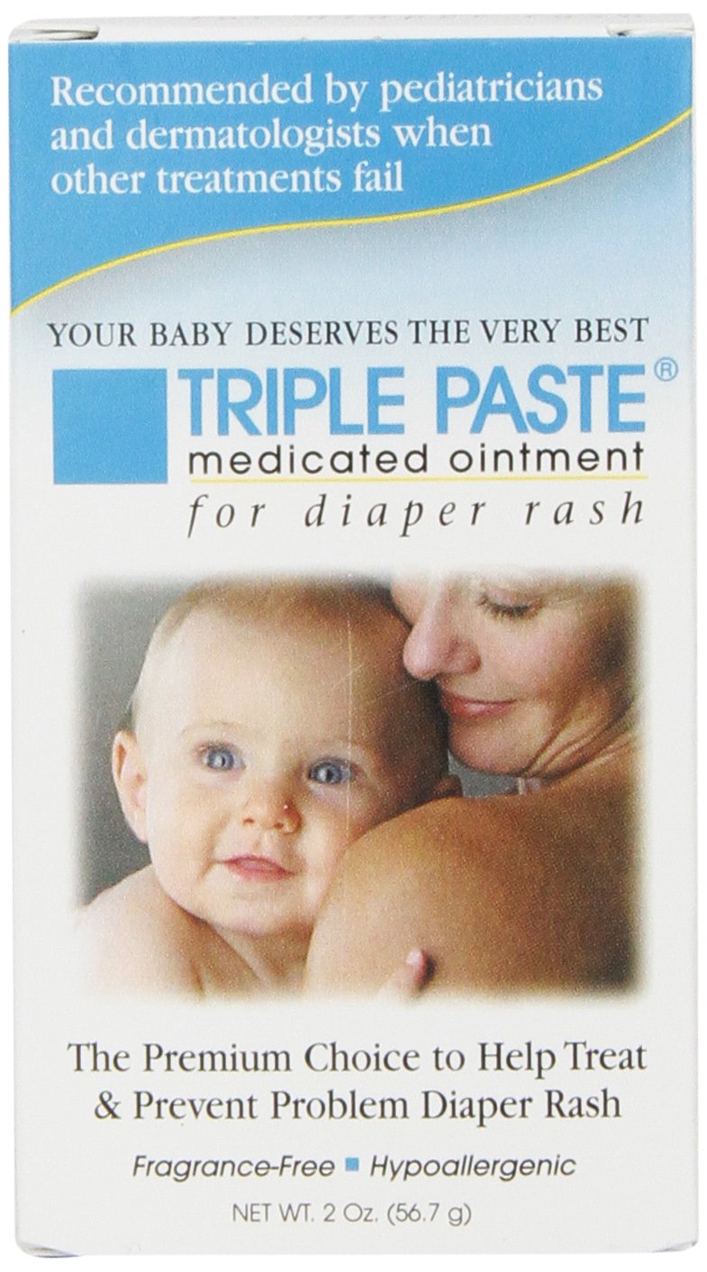 Triple Paste Medicated Ointment for Diaper Rash, 2 Ounce