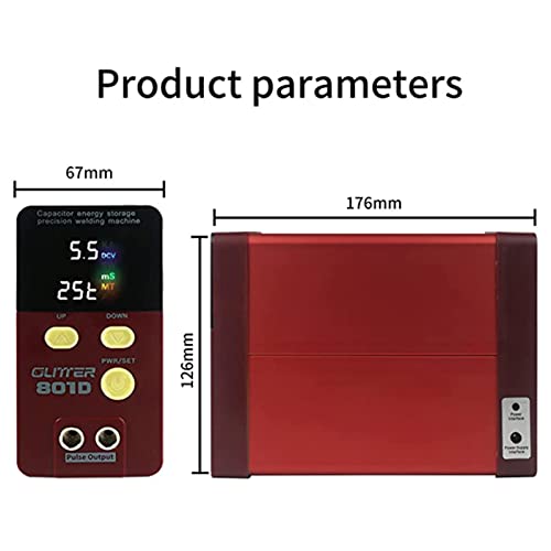 CHUNTIANMEI Handheld Battery Spot Welder with LCD Screen,100~240V Battery Spot Welder and Soldering Station Portable Pulse Welding Machine for Battery Pack 18650 Lithium Batteries