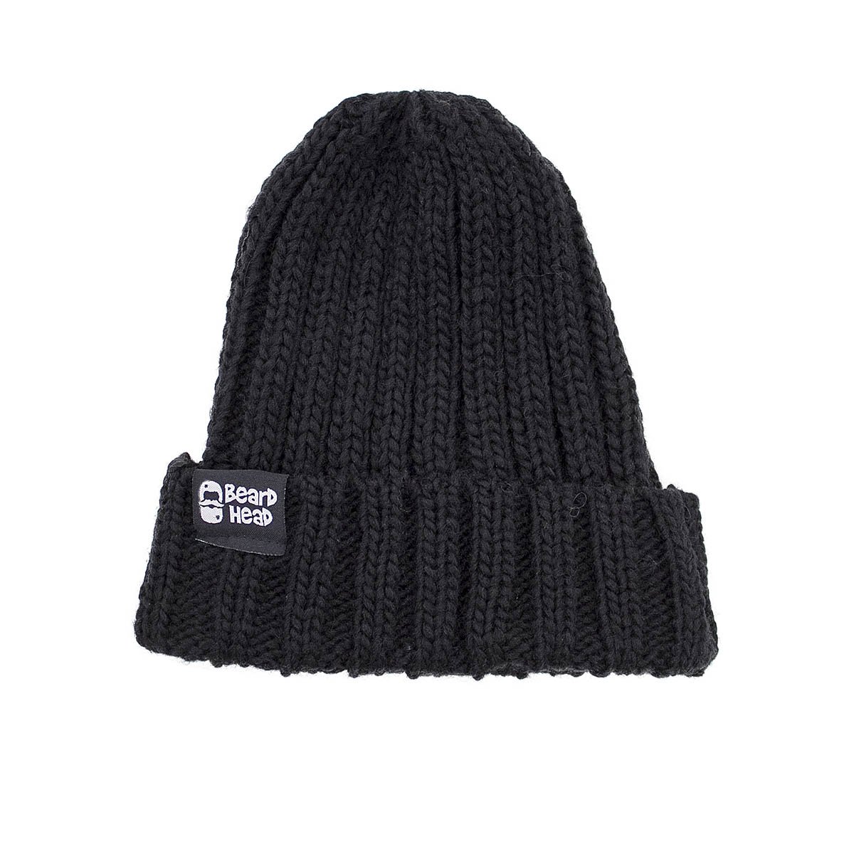 Beard Head Barbarian Vagabond Beanie - Original Handmade Knit Hat and Removable Brown Beard