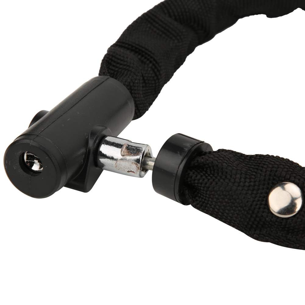 Beaswhca Manganese Steel Anti-Theft Mountain Bike Key Chain Lock Portable Extended Security Scooter Electric Scooter 1.2m