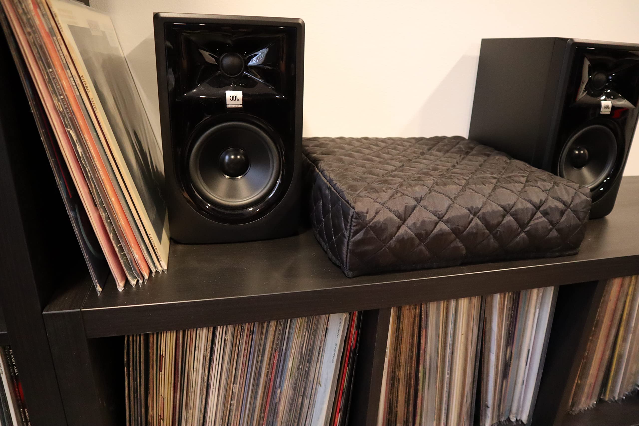 Beat Breakerz - Double Quilted Turntable Dust Cover Black, Fits Audio-Technica ATLP60X