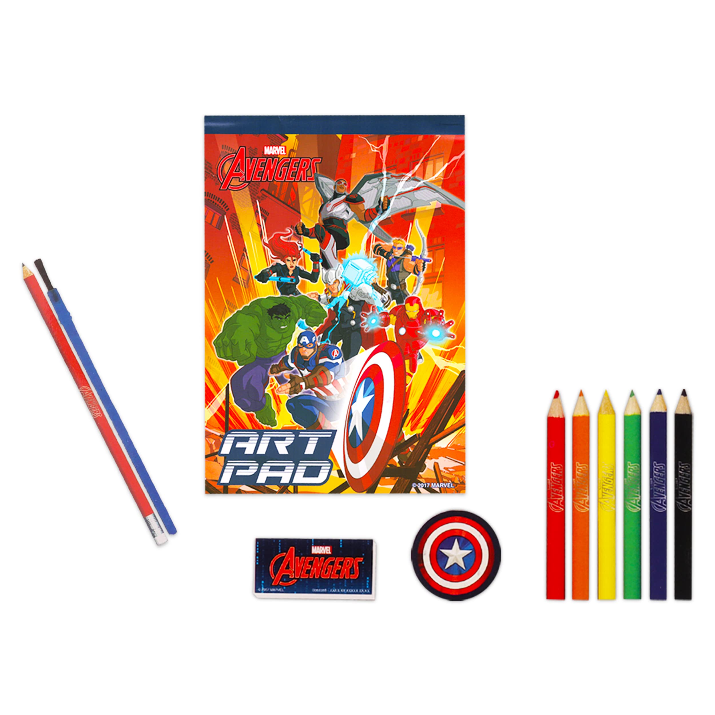Marvel Avengers Craft Set for Kids - Ultimate Superhero Arts and Crafts Bundle with Activity Book, Coloring Pads, Stickers, and More (Superhero Activity Set)