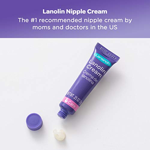 Lansinoh Breastfeeding Starter Set for Nursing Mothers, Breastfeeding Gift for Baby Showers and New Moms, Contains Nursing Essentials and Breast Therapy