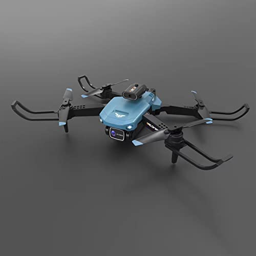 MIS1950s Upgraded Foldable Drone with 1080P Dual HD FPV Camera Remote Control Toys Gifts for Boys Girls Kids Adults with One Key Start/Landing Altitude Hold Headless Mode Speed Adjustment (Blue)