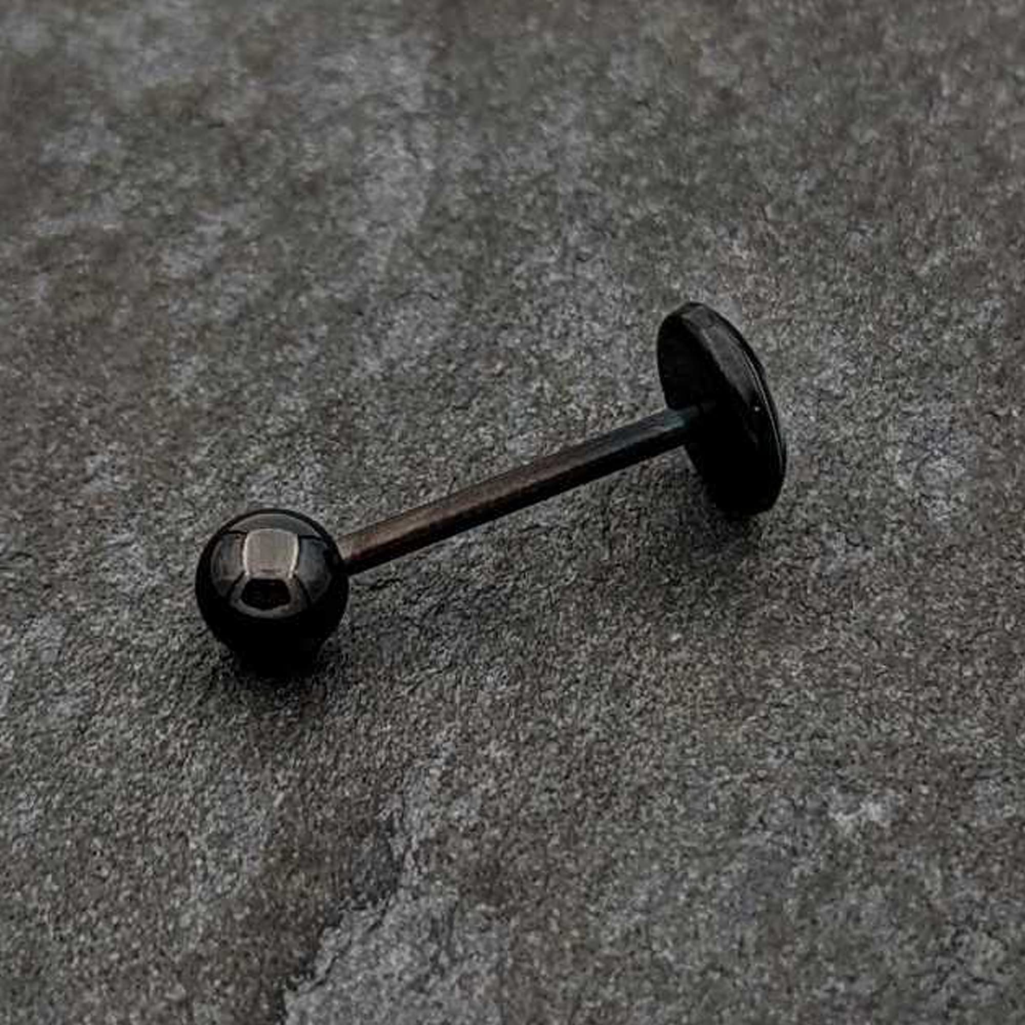 Body Candy 14G Women Anodized Black Glow in Dark Tree of Life Barbell Tongue Ring Body Piercing Jewelry 5/8β