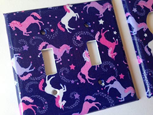 Unicorn Light Switch Cover Various Sizes Offered