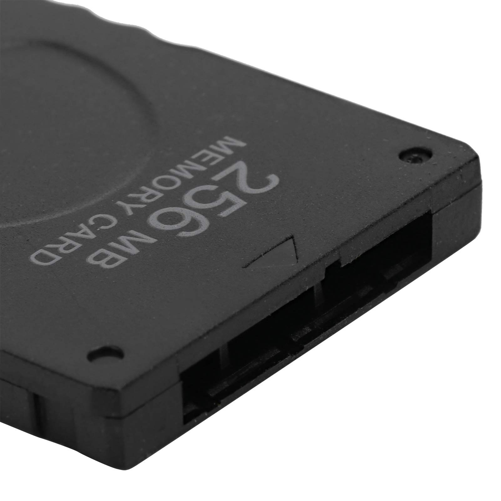 Playstation 2 Memory Card, Compatible with All Ps2 Models Light Game Memory Card Portable Game Memory Card 256MB Accessory for PS2 Playstation 2 Game Data Console (Black)