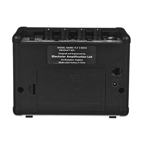 Blackstar Fly 3 Bass Innovative Combo Amplifier (Black) Bundle with Right Angle Instrument Cable (10-Feet)