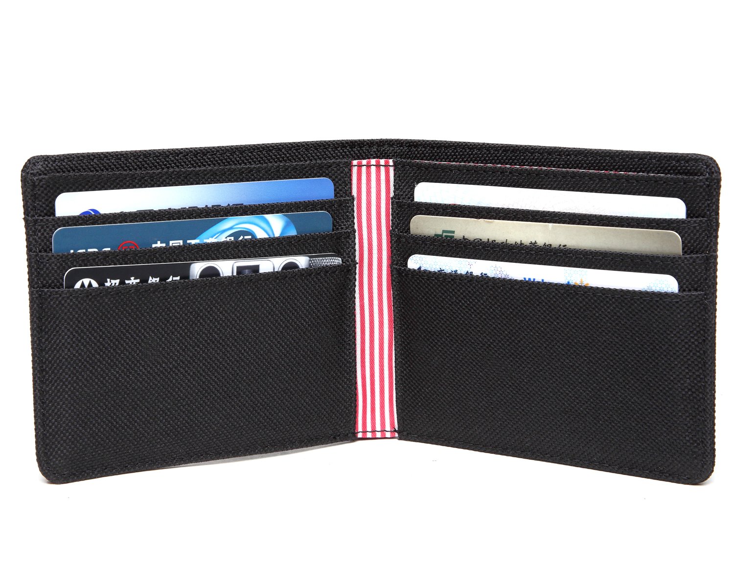 KAUKKO Men's RFID Blocking Bi-Fold Wallet BLACK