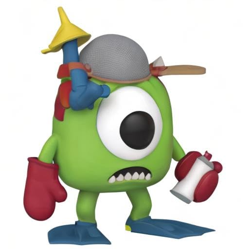 POP Disney Pixar: Monsters Inc. 20th - Mike Wazowski with Mitts Funko Vinyl Figure (Bundled with Compatible Box Protector Case)