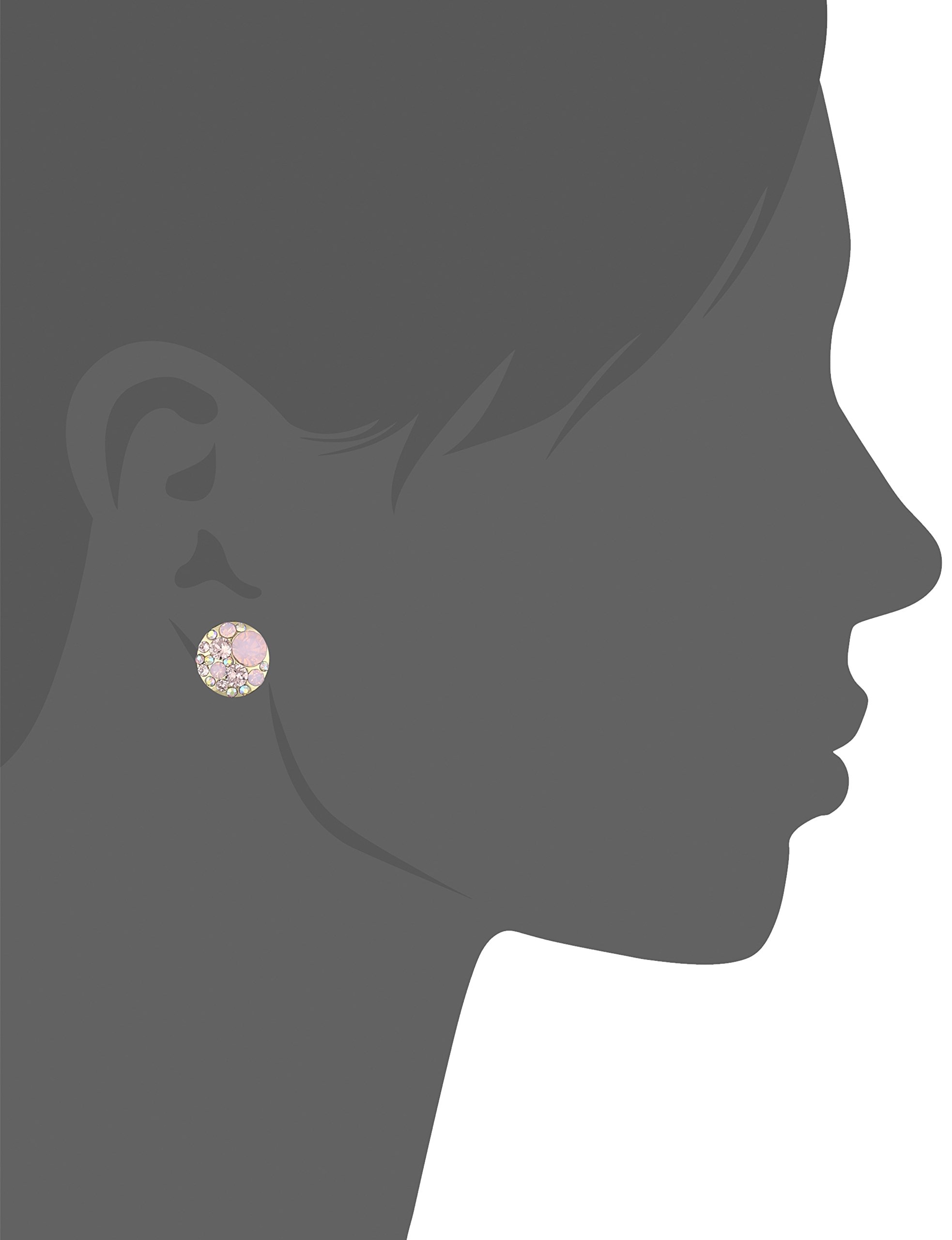 Betsey Johnson Faceted Bead Round Stud Earrings