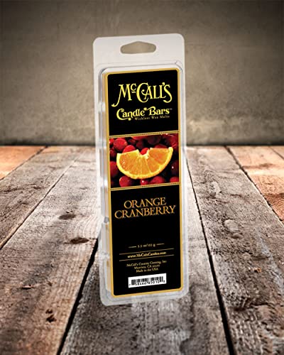 McCalls Candles Bars | Orange Cranberry| Highly Scented & Long Lasting | Premium Wax & Fragrance | Made in The USA | 5.5 oz