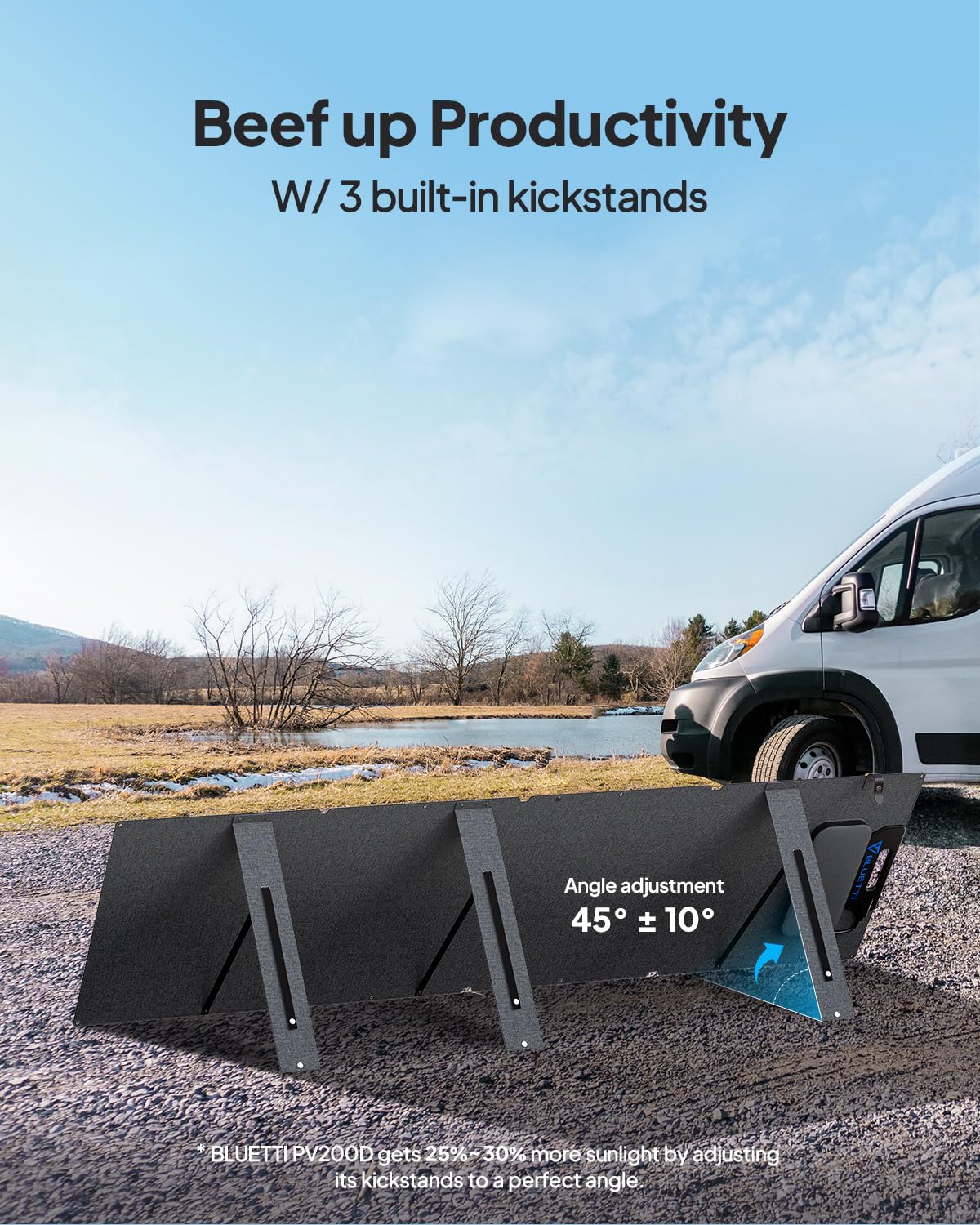 BLUETTI Solar Generator EB70S with PV200 Solar Panel Included, 716Wh Portable Power Station w/ 4 120V/800W AC Outlets, LiFePO4 Battery Pack for Outdoor Camping, Road Trip, Emergency