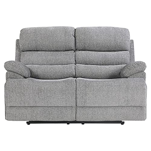 Lexicon Greyville Wall-Hugger Power Double Reclining Loveseat, Gray