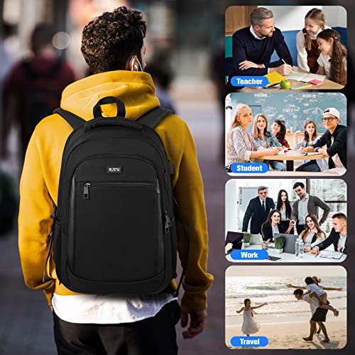 Laptop Backpack Travel, School Backpack with Usb Charging Port for Men Womens Boys Girls Water Resistant College School Bookbag Business Computer Backpack Fits 15.6 Inch Notebook Over 3 Years Old