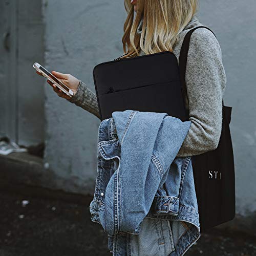 Laptop Sleeve 14 Inch Computer Case Bag for Dell Latitude/Inspiron 14/ XPS 15, HP EliteBook/Chromebook x360/ Pavilion/Stream 14, Lenovo Yoga IdeaPad Flex ThinkPad, ASUS VIvoBook, Black