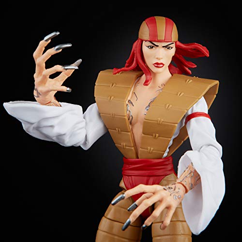 Marvel Legends Series 6-inch Collectible Lady Deathstrike Action Figure, Includes 1 Build-A-Figure Part(s), Premium Design