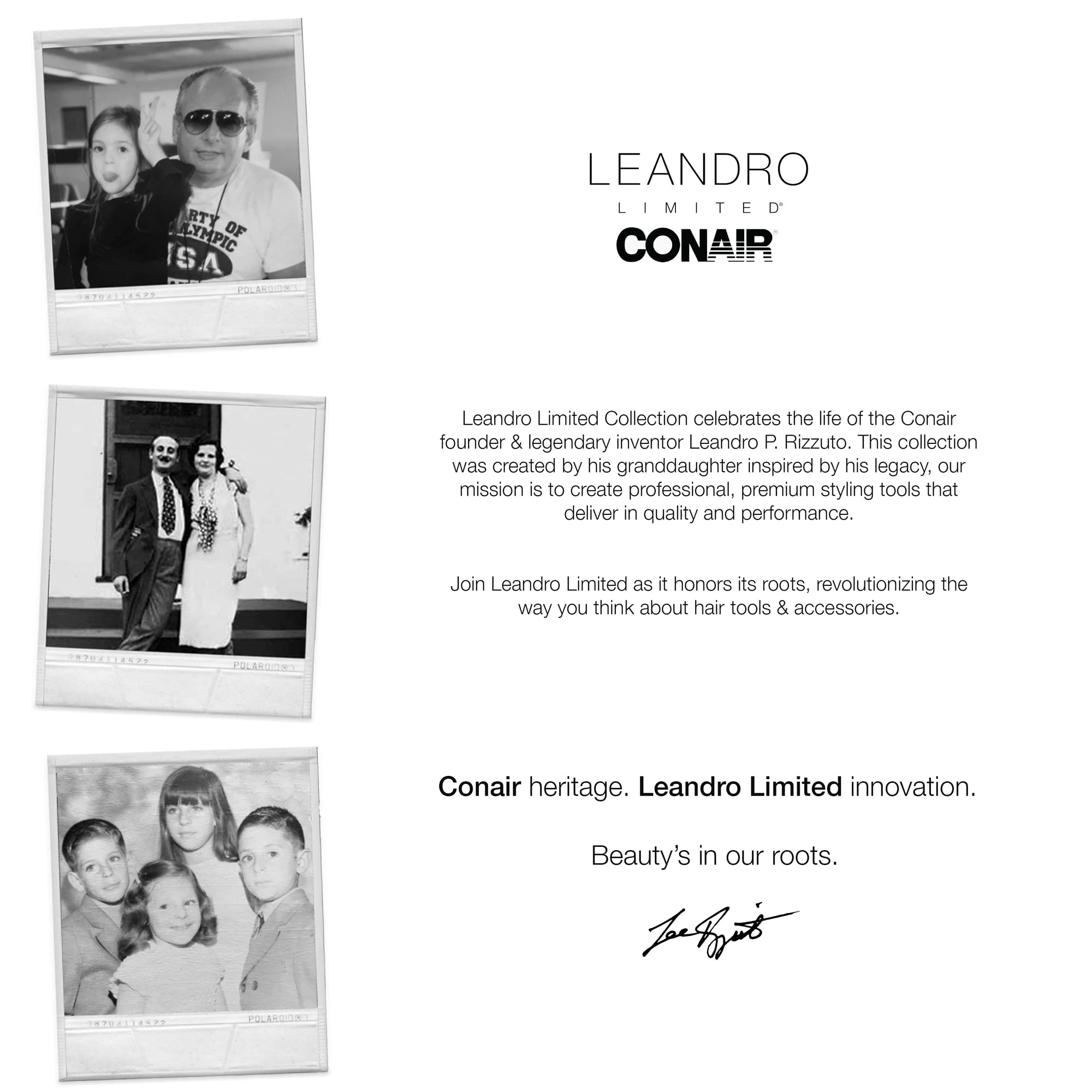 Conair Hair Dryer, Carbon Infused Brushless Motor Hair Dryer with Diffuser by Leandro Limited X Conair