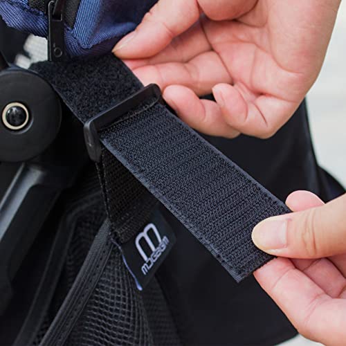 Mdgbgm Side Sling Stroller Organizer,Universal Stroller Mesh Cargo Net and Organizer Extra Stroller Storage Space,Non Slip and Adjustable Straps(Black)