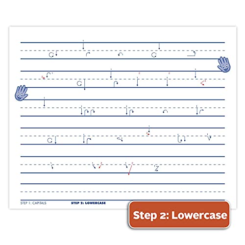 Mead See and Feel Learn to Letter w/Guidelines, 40 Sheets Per Book, PK-1, 10" x 8", White