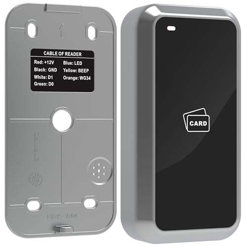 UHPPOTE Metal Structure Card Reader 125KHz Wiegand 26/34 bit Output for Door Access Control System
