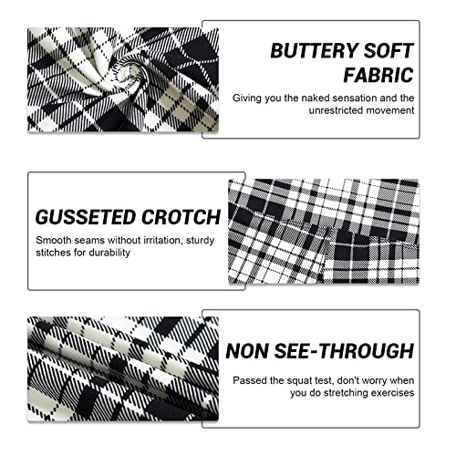 GAYHAY High Waisted Leggings for Women - Soft Opaque Slim Tummy Control Printed Pants for Running Cycling Yoga